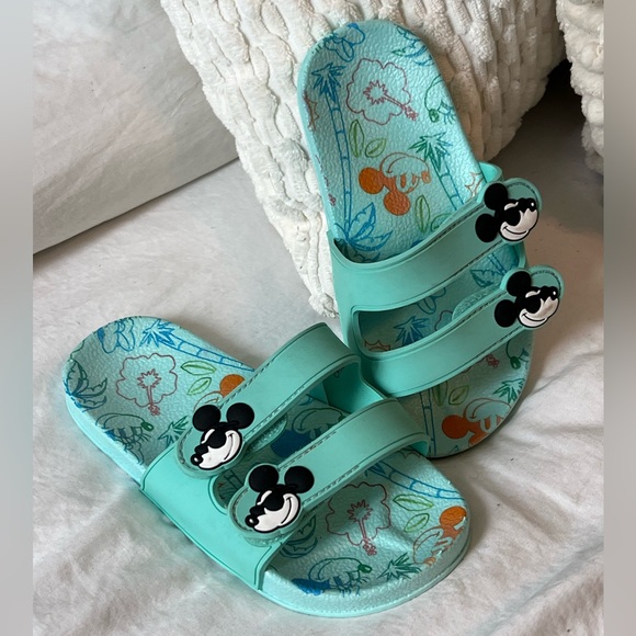 Disney | Shoes | Disney Blue Sandals With Playful Character Design Size ...